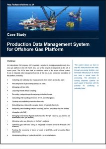 Production Data Management System for Offshore Gas Platform - Adept ...